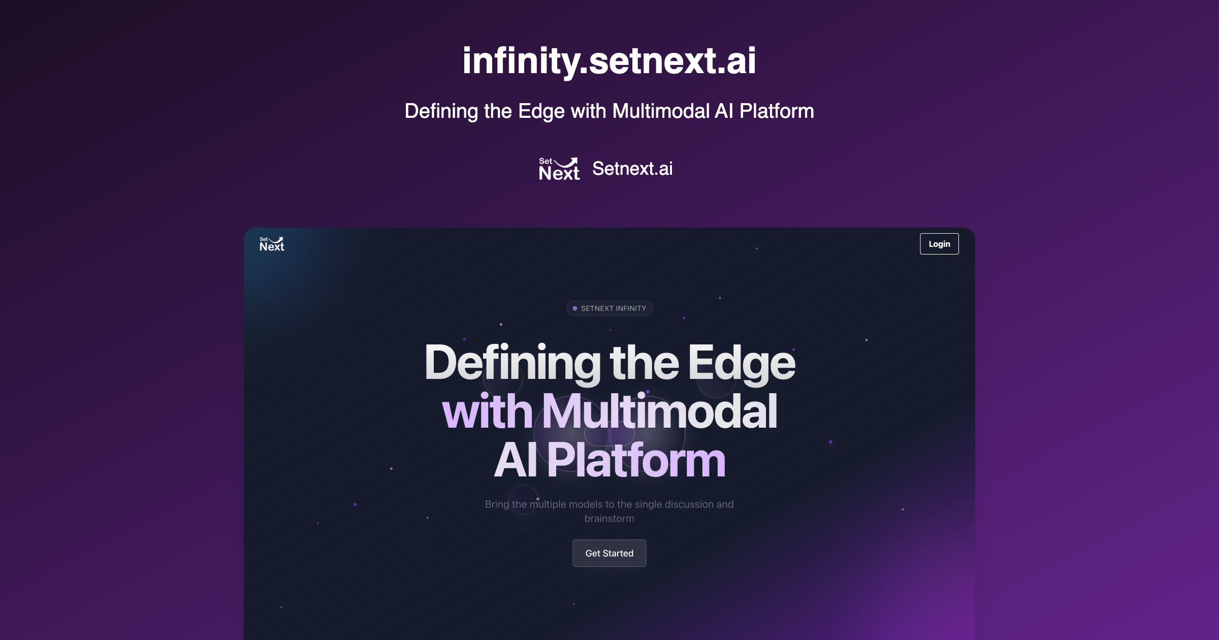SetNext Infinity Ai Experience Center